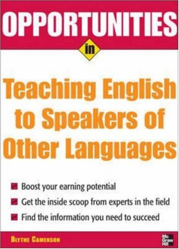 Opportunities in Teaching English to Speakers of Other Languages ...