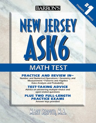 Barron's New Jersey ASK6 Math Test מאת Mary Serpico M.A. | סימניה ...