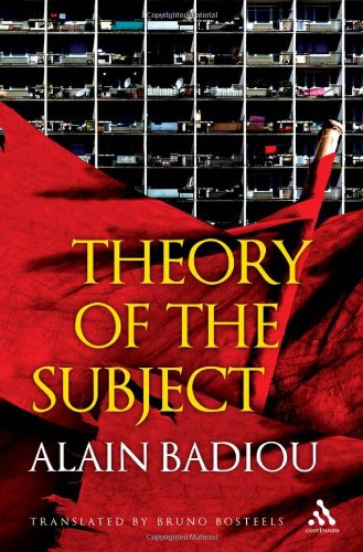 Theory of the Subject מאת Alain Badiou | סימניה - ספרים, סופרים וחברים