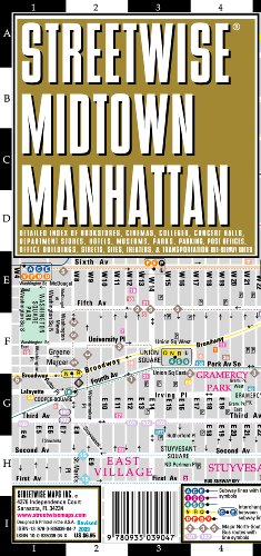 Streetwise Midtown Manhattan Map - Laminated City Street Map of Midtown ...